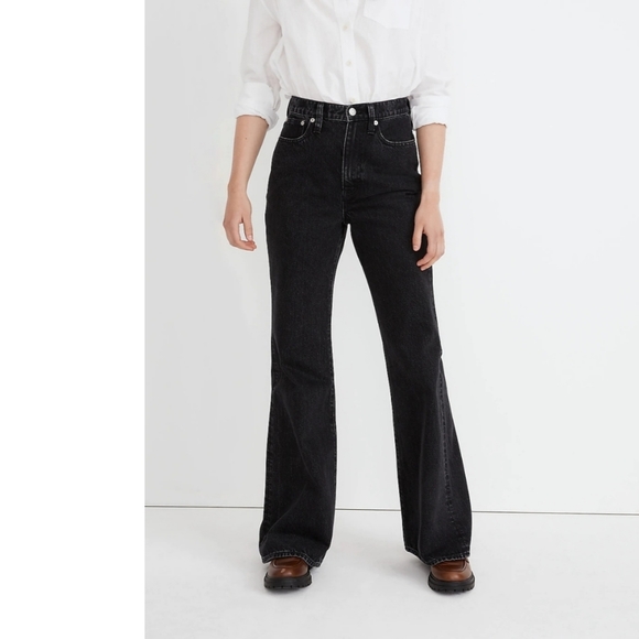 Madewell | Jeans | Madewell Baggy Flare Lunar Wash Rigid High Rise ...